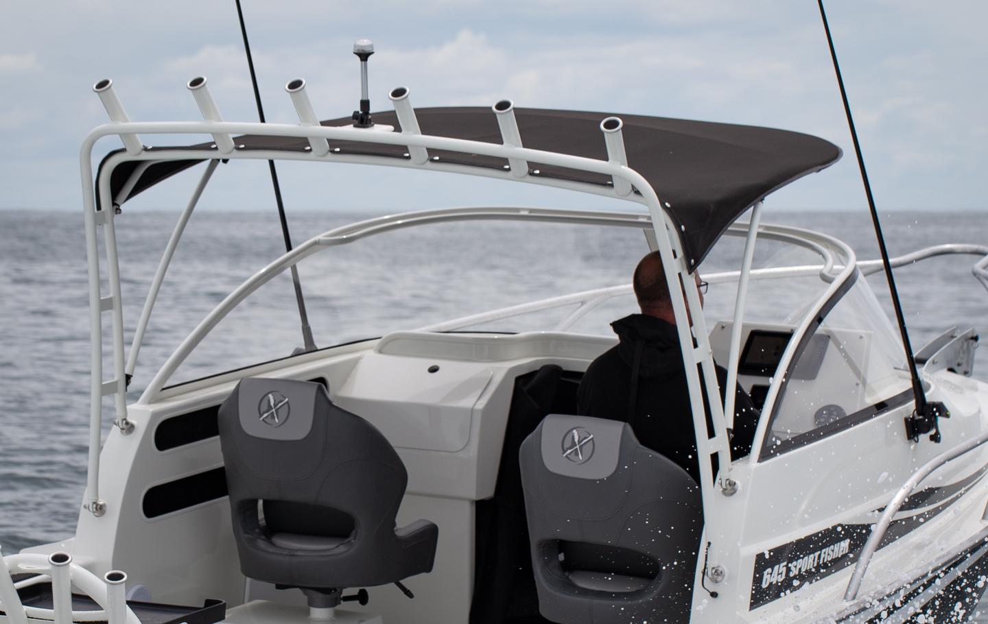 Inverloch Marine | Folding Rocket Launcher with Bimini Cover