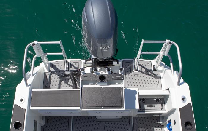 Inverloch Marine | Swim Step Cage with Drop Down Ladders or Swinging ...