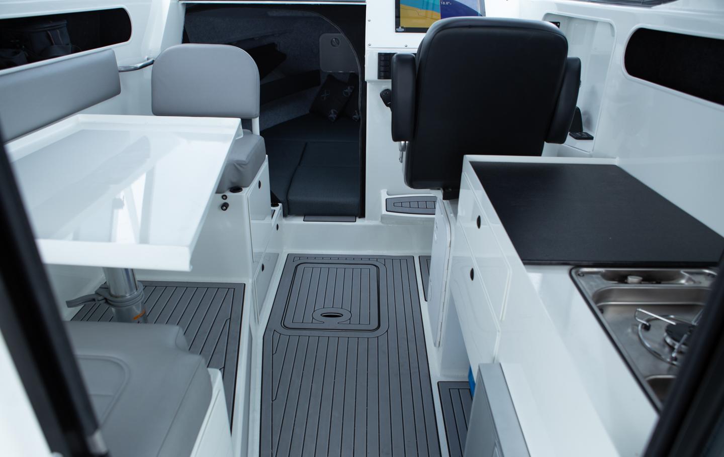 Inverloch Marine | Cabin Layout with Offset Wheelhouse Wall Door ...