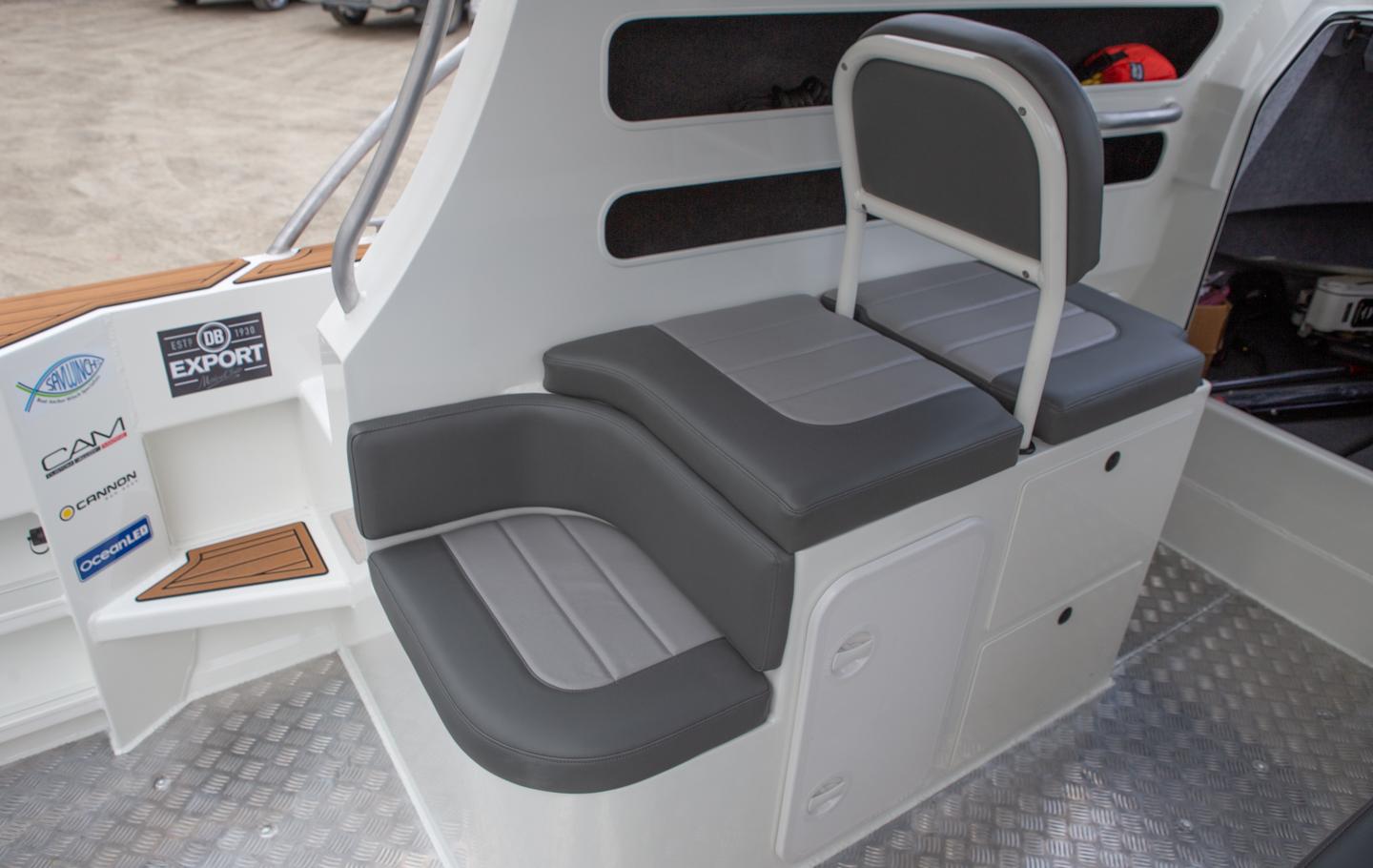 Inverloch Marine | Curved Seating Module with Two Drawers, Top Entry ...