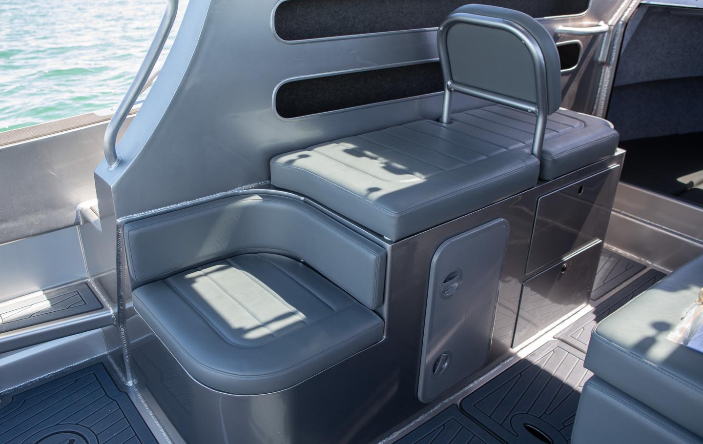 Inverloch Marine | Curved Seating with Two Drawers, Top Entry Storage ...